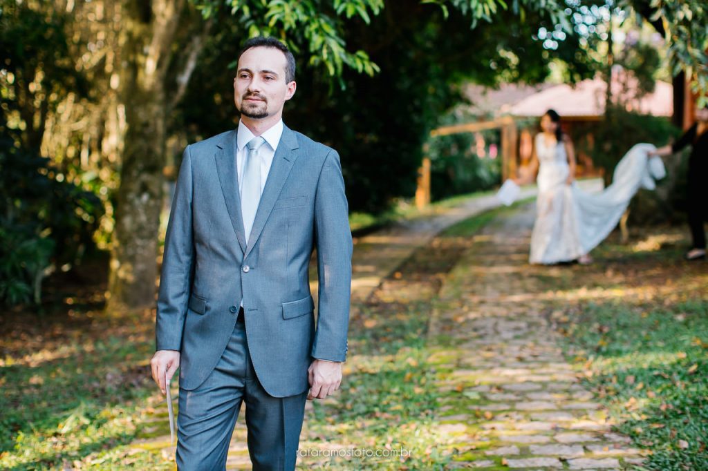 Ideias para o First look - Fotografia de casamento